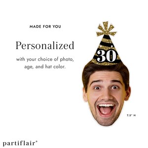 CUSTOM HEAD Birthday Confetti, Custom Birthday Photo Decorations, Face ...