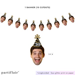 CUSTOM HEAD Birthday Confetti, Custom Birthday Photo Decorations, Face ...