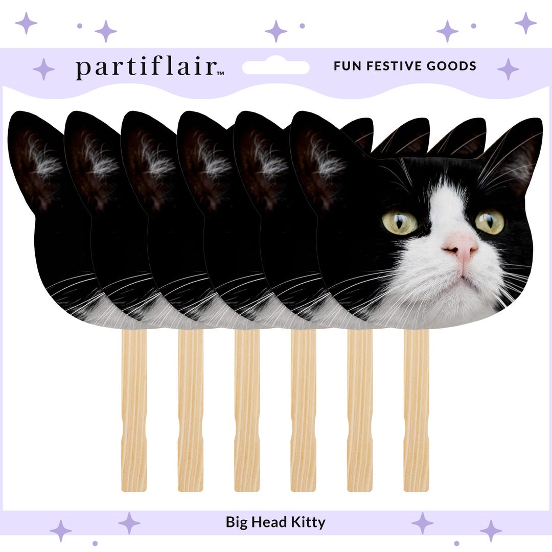 Big Head Cat Photo Cutout – Custom Pet Party Prop - Etsy