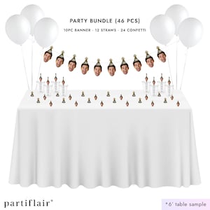 CUSTOM HEAD Birthday Confetti, Custom Birthday Photo Decorations, Face ...