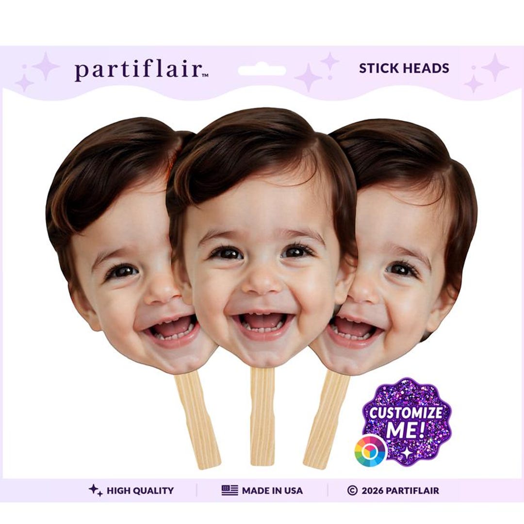 Face on a Stick Big Head Cutouts, Birthday Photobooth,face on a Stick ...
