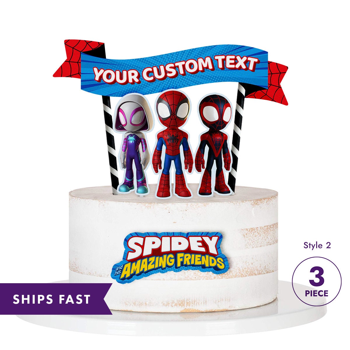 SPIDER-MAN Cake Topper Super Hero Cake Topper Spider-man - Etsy Australia