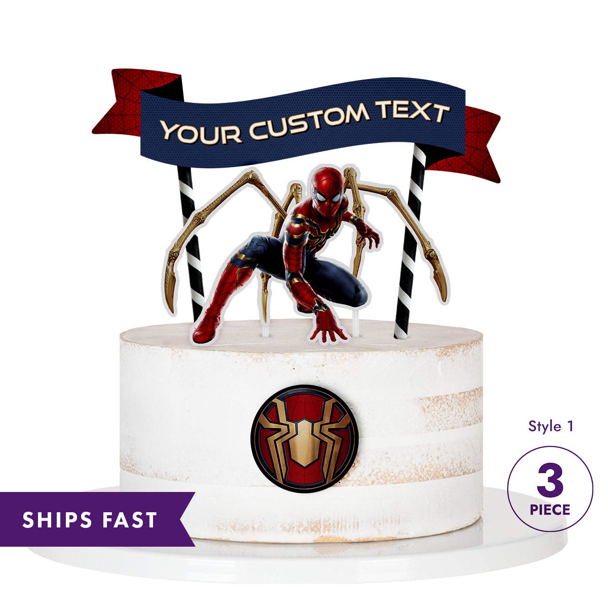 SPIDER-MAN Cake Topper Super Hero Cake Topper Spider-man - Etsy Australia