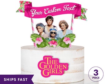 Personalized Golden Birthday Cake Topper - Etsy