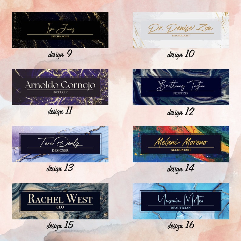 Desk Name Plate Custom Office Name Plate Phd Gift Office - Etsy UK