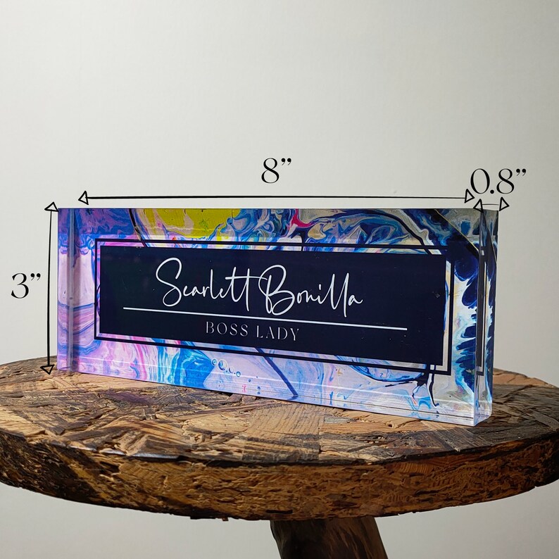 Desk Name Plate Custom Office Name Plate Phd Gift Office - Etsy