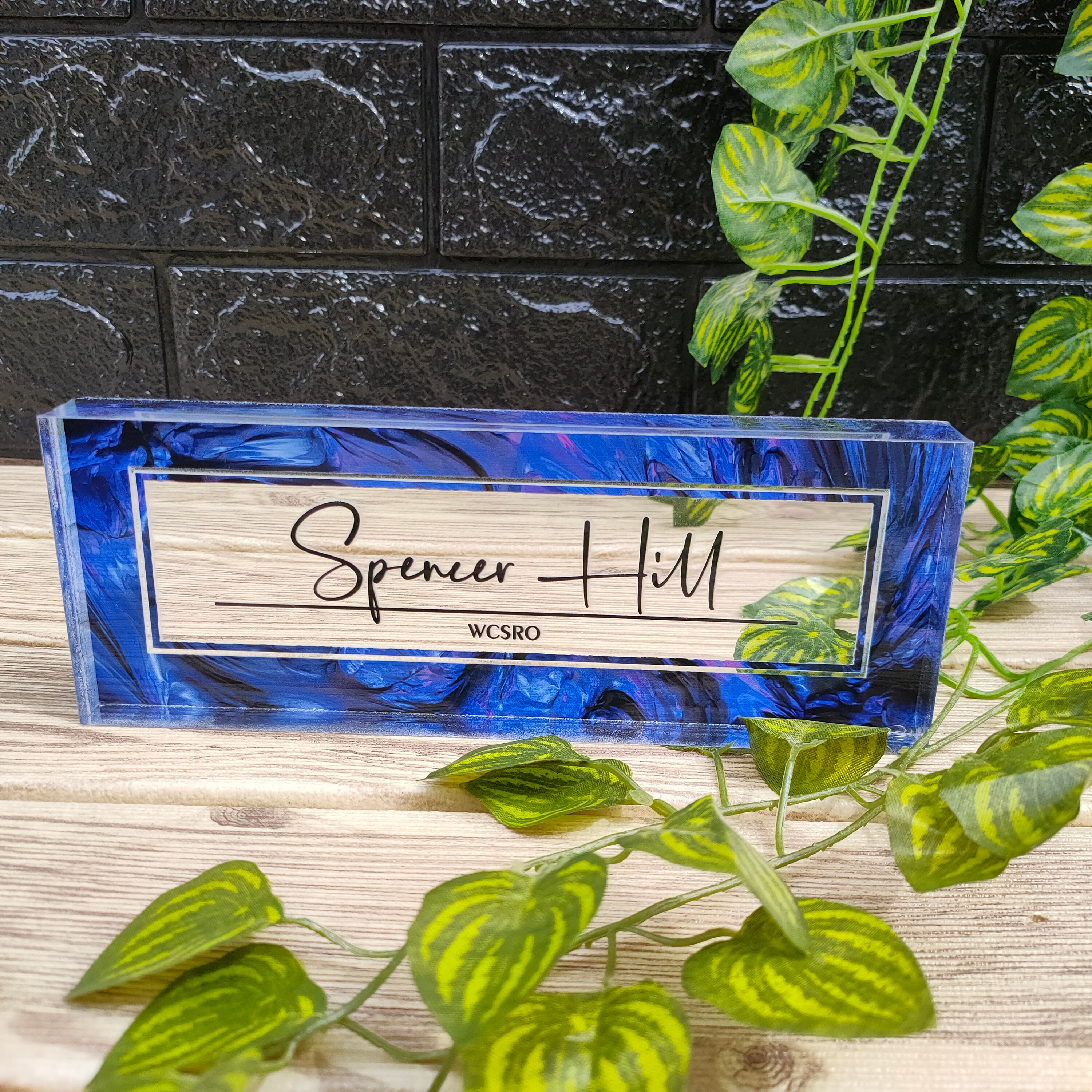 Personalized Name Plate for Desk Personalized Name Sign Name - Etsy
