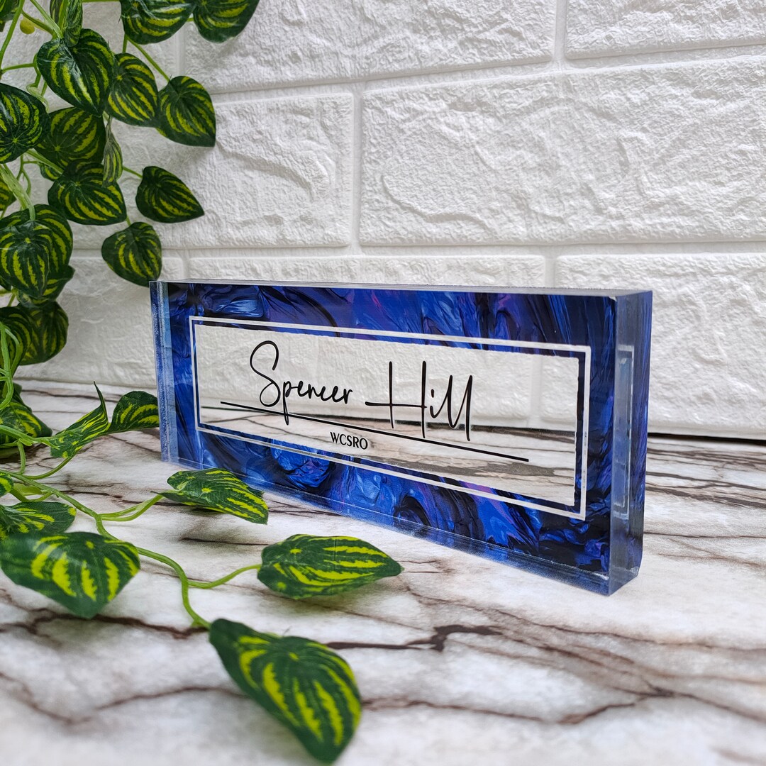Personalized Name Plate for Desk, Personalized Name Sign, Name Plaque ...