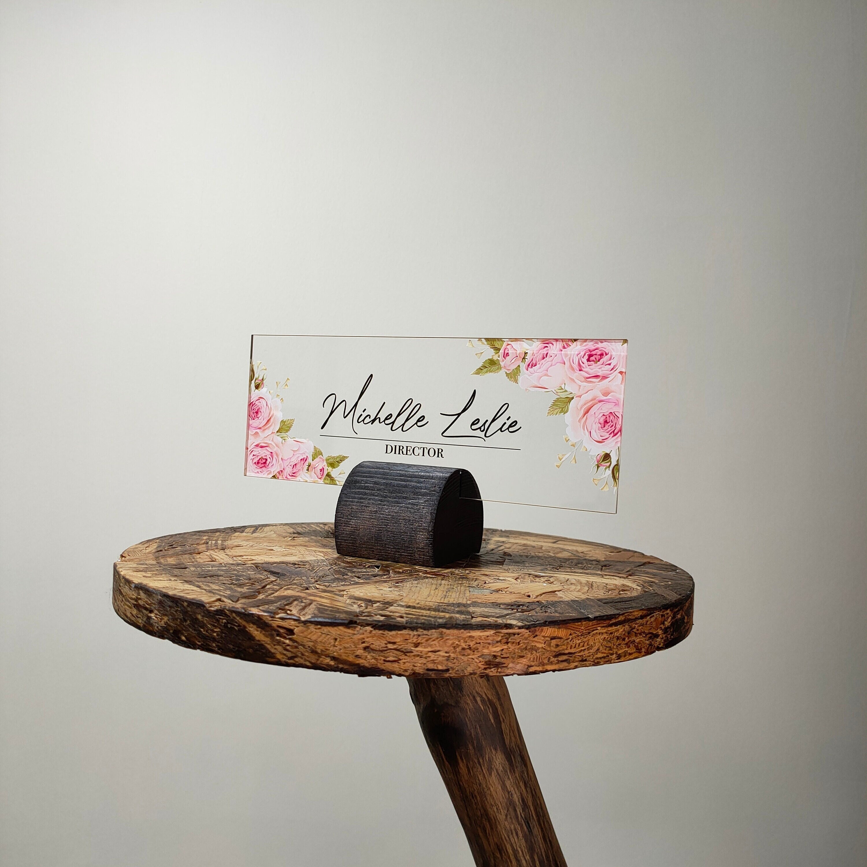 Custom Engraved Desk Sign Plaque Office Flower Office Sign - Etsy UK