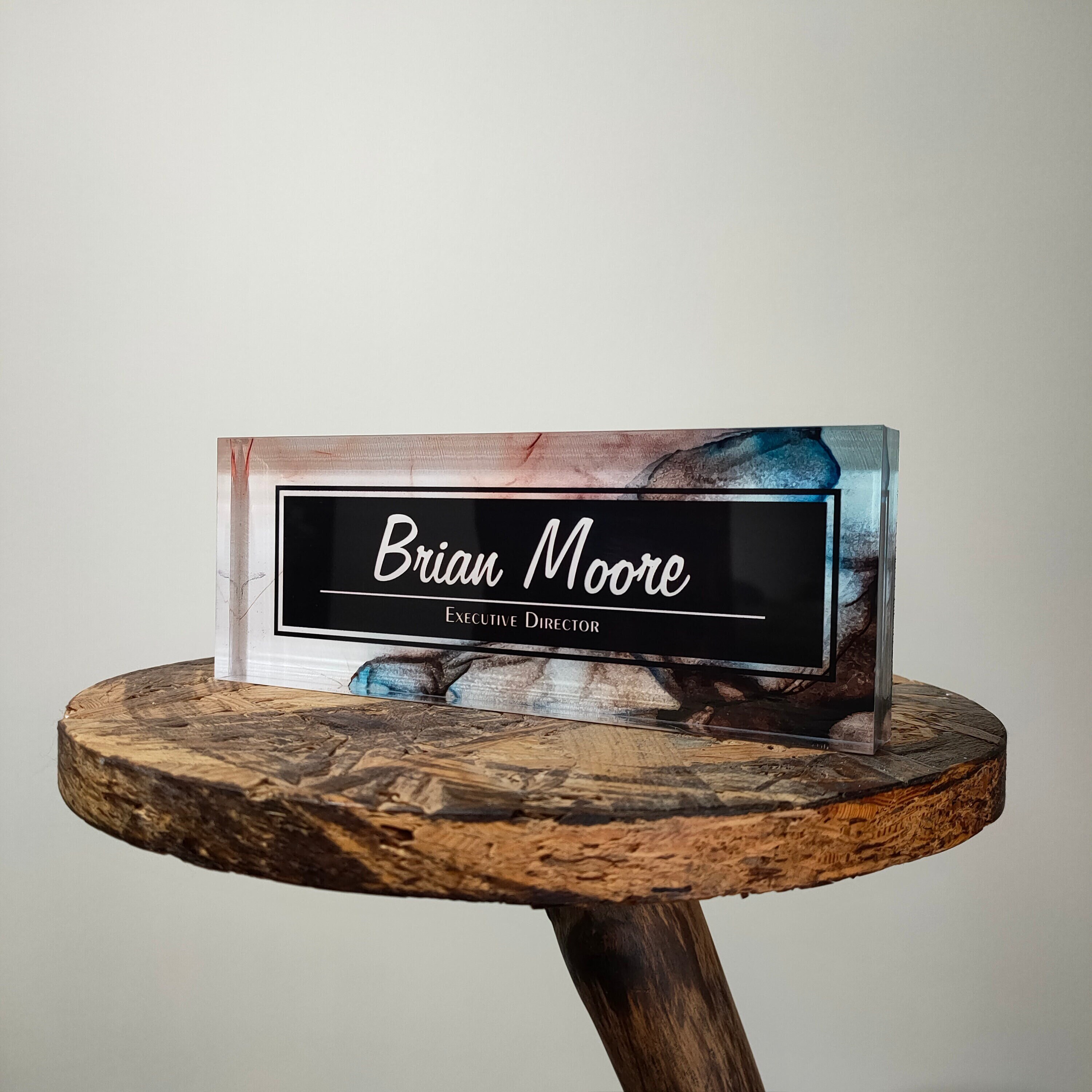 Desk Name Plate Custom Office Name Plate Phd Gift Office - Etsy