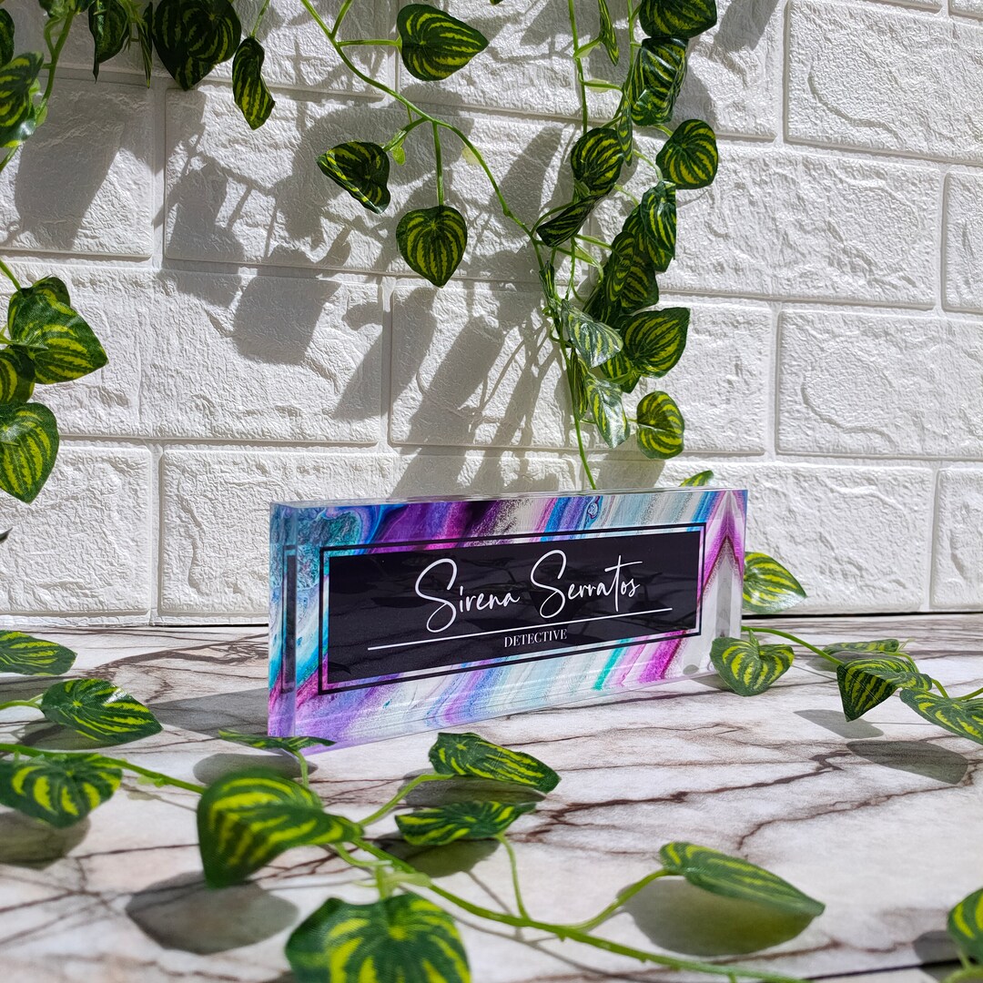 Desk Name Plate, Personalized Name Sign, Name Plaque, Promotion Gift ...