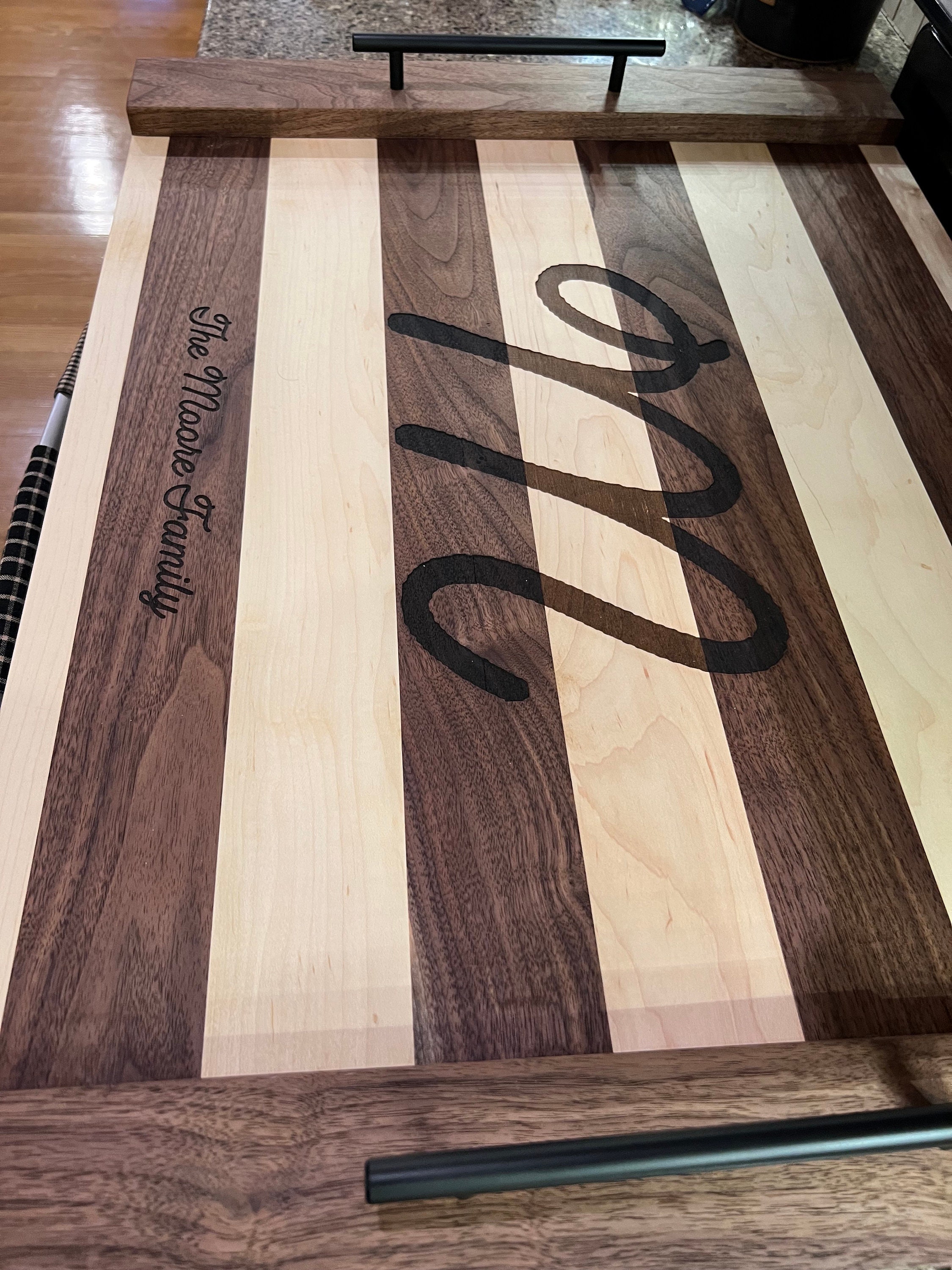 Food Safe Hardwood Noodle Board in Your Choice of Walnut, Red Oak ...
