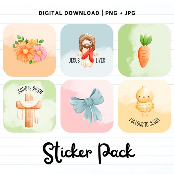 Sunday Stickers - Etsy