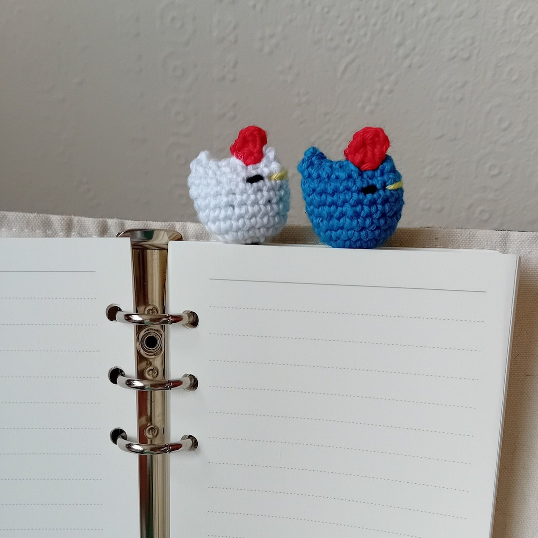 Chicken Crochet Bookmark , Cute Handmade , Agriculture Gift , Farm ...