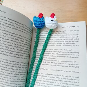 Chicken Crochet Bookmark , Cute Handmade , Agriculture Gift , Farm ...