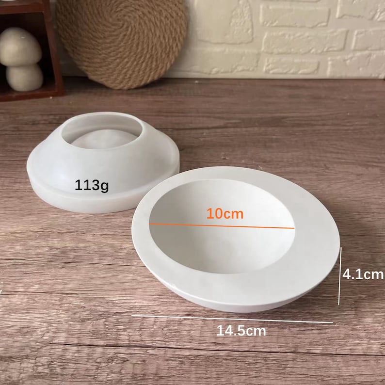 Irregular Round Bowl Silicone Mold: Home Decor, Resin/plaster/concrete ...