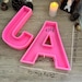10-inch Letter Resin Mold: Alphabet for Party Decor, Concrete, Plaster ...