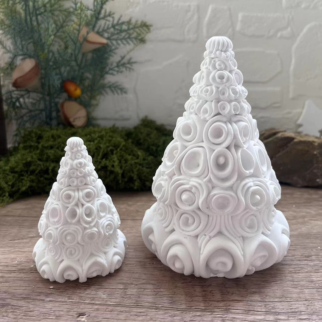 Folding Christmas Tree Mold Chrismas Ornament Candle Mold Resin Mold ...