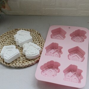 Cute House Silicone Mold Chocolate Mold Pudding Mold Cake Mold Beauty ...