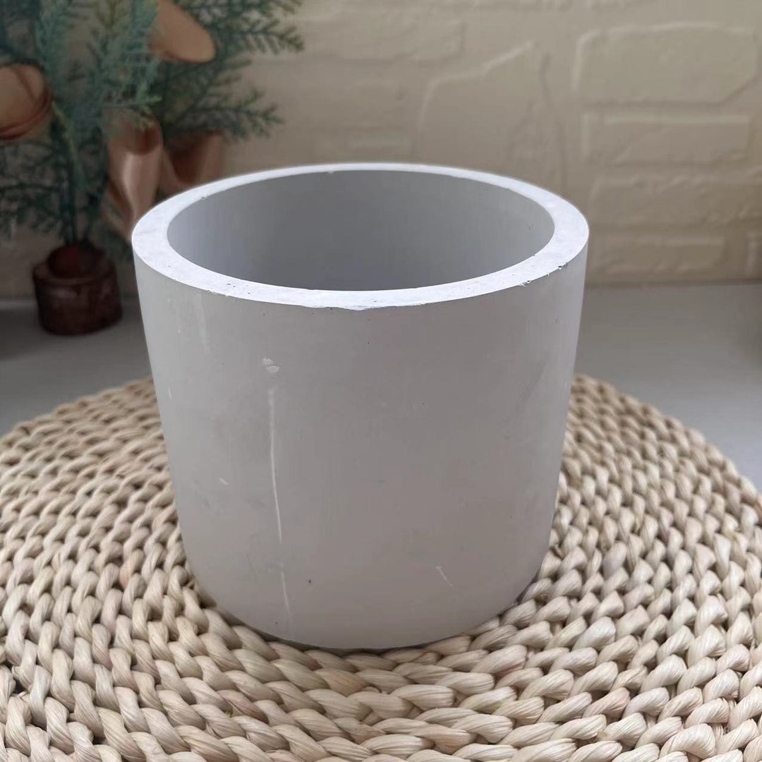 Large Cylinder Silicone Mold: Succulent Pot, Concrete Planter - Etsy