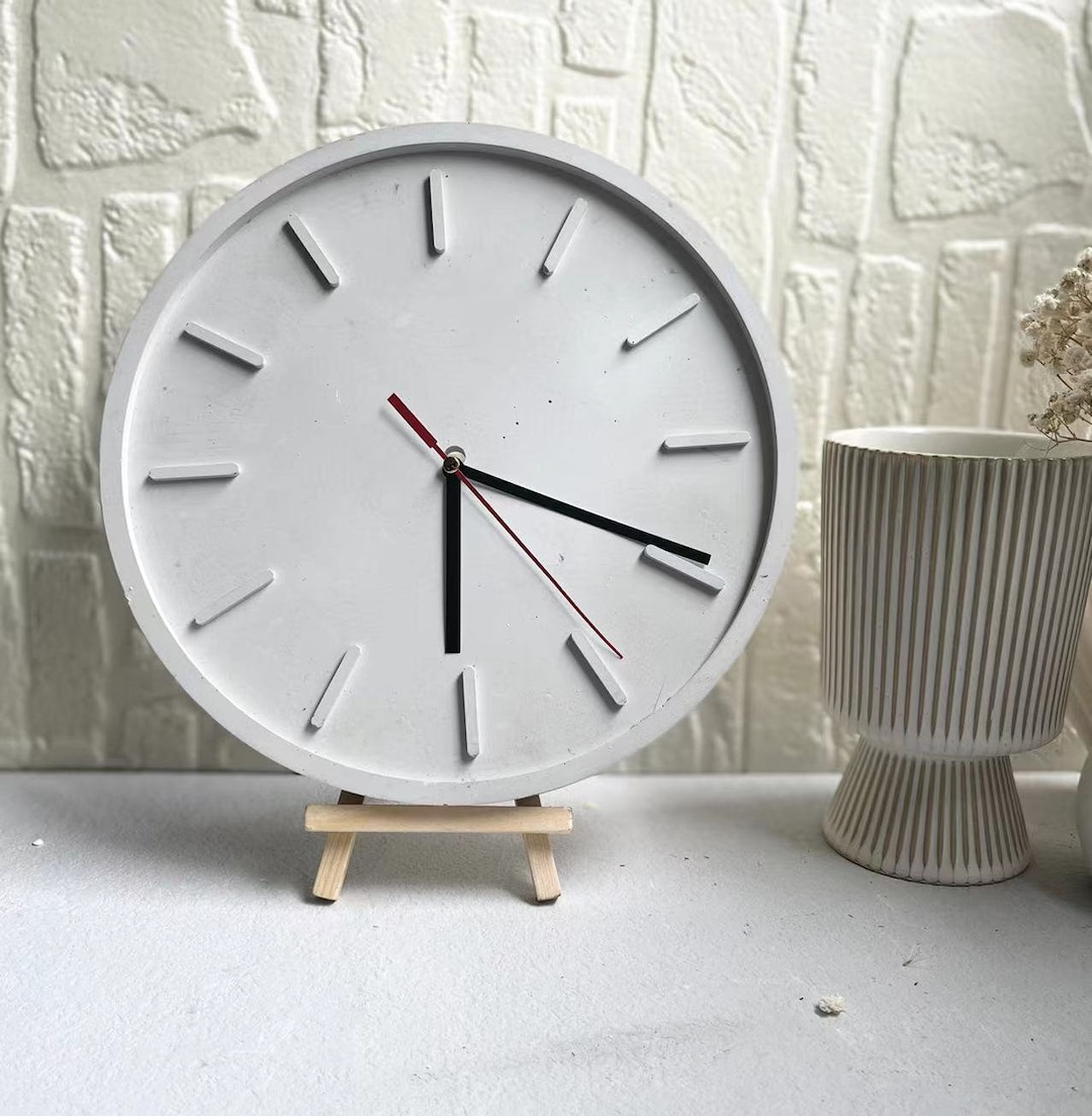 Concrete Mold for Wall Clock Plaster Mold Resin Mold Concrete Mold Home ...