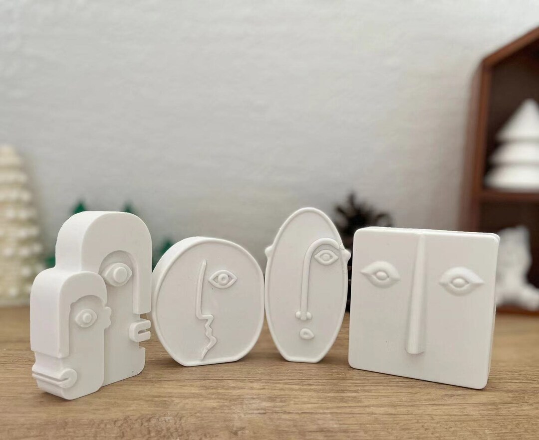 Abstract Human Face Mold ,silicone Mold Candle Mold Aroma Mold Secent ...