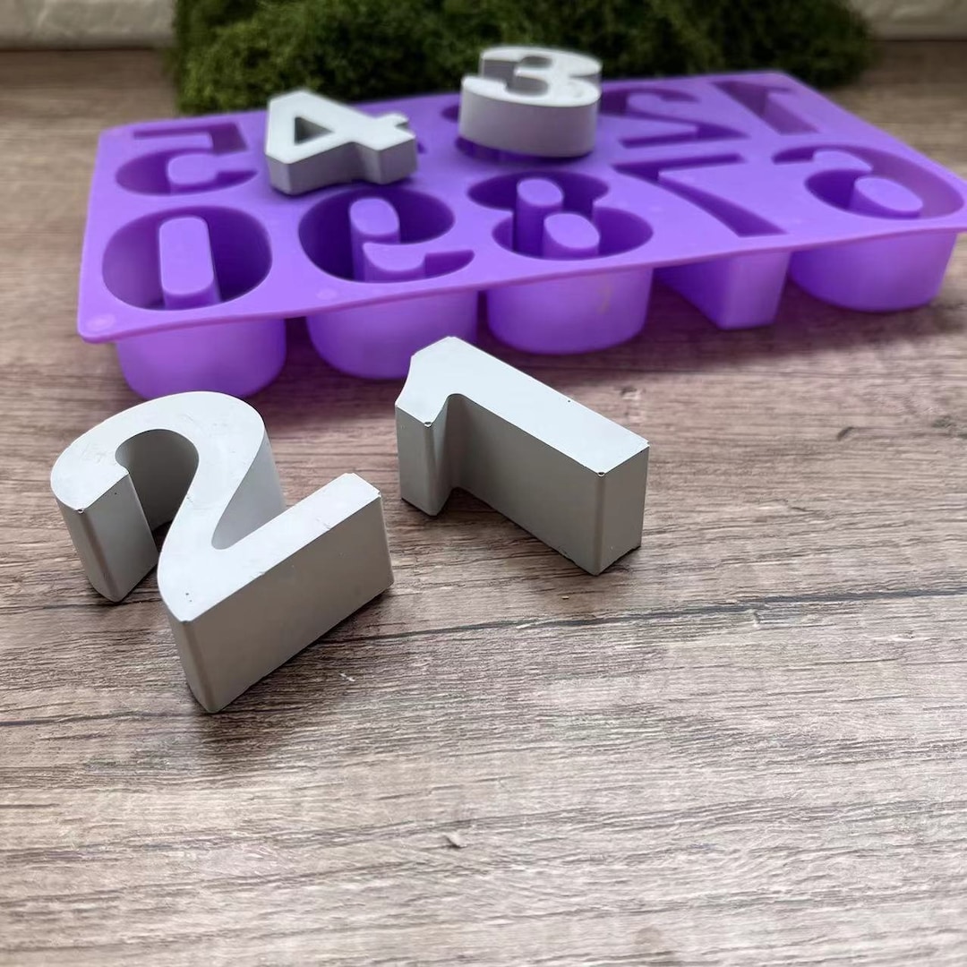 Number Mold Birthday Silicone Mold Candy Mold Chocolate Mold - Etsy