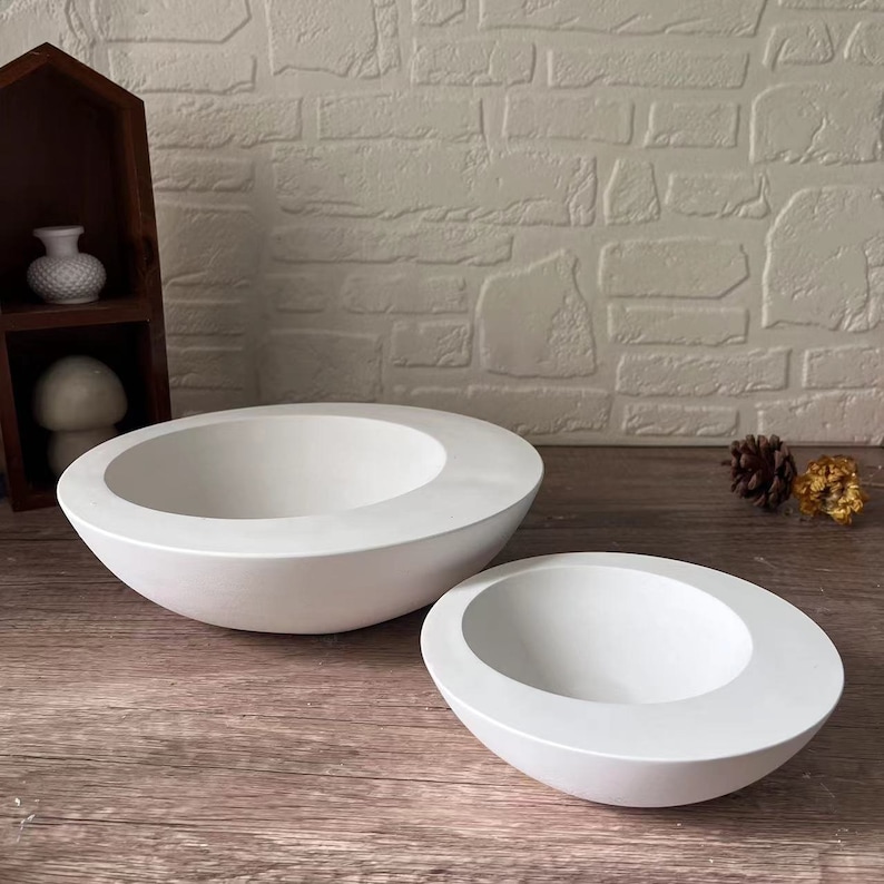 Irregular Round Bowl Silicone Mold: Home Decor, Resin/plaster/concrete ...