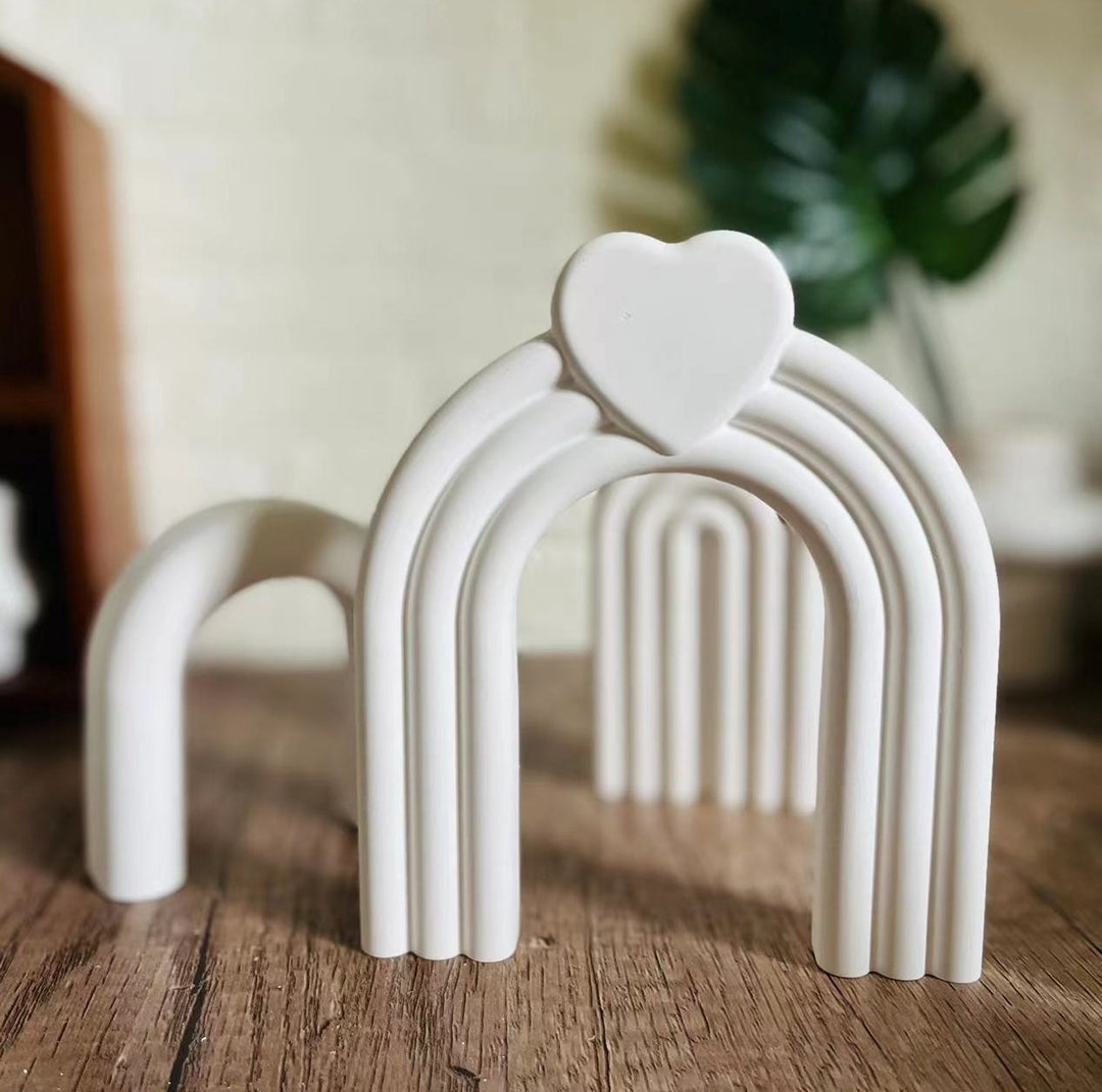 Rainbow Bridge Silicone Mold: Heart Arch Plaster, Concrete, Resin - Etsy