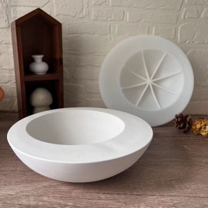 Irregular Round Bowl Silicone Mold: Home Decor, Resin/plaster/concrete ...