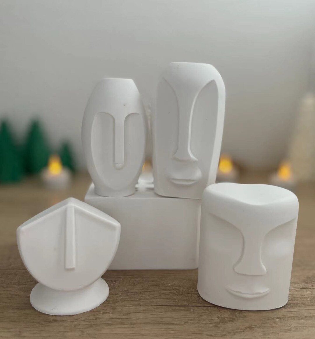 Abstract Human Face Mold ,silicone Mold Candle Mold Aroma Mold Secent ...