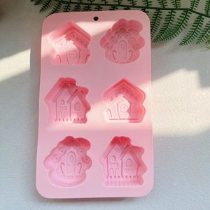 Cute House Silicone Mold Chocolate Mold Pudding Mold Cake Mold Beauty ...