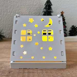 Tent Mold Village House Candle Veseel Mold, Chirstmas House Mold Night ...