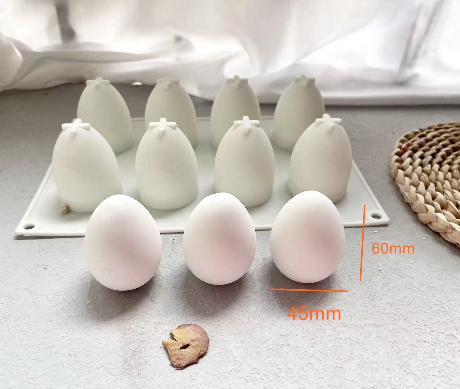 8 Grid Egg Silicone Mold Paiting Egg Mold Easter Egg Mold - Etsy