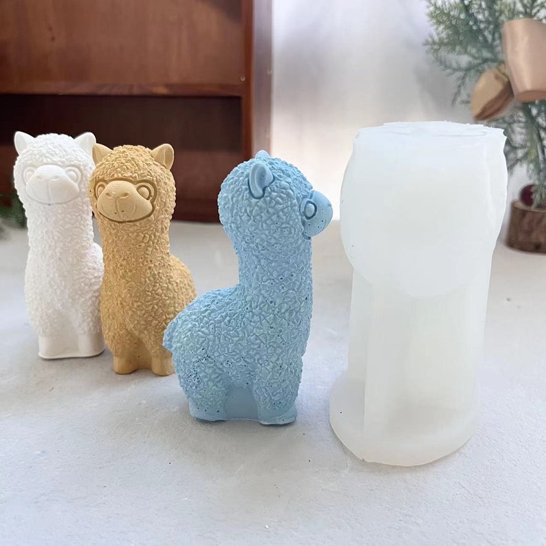 3D Alpaca Candle Mold, Cute Animal Silicone Mold - Etsy