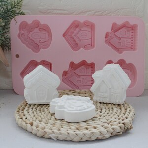 Cute House Silicone Mold Chocolate Mold Pudding Mold Cake Mold Beauty ...