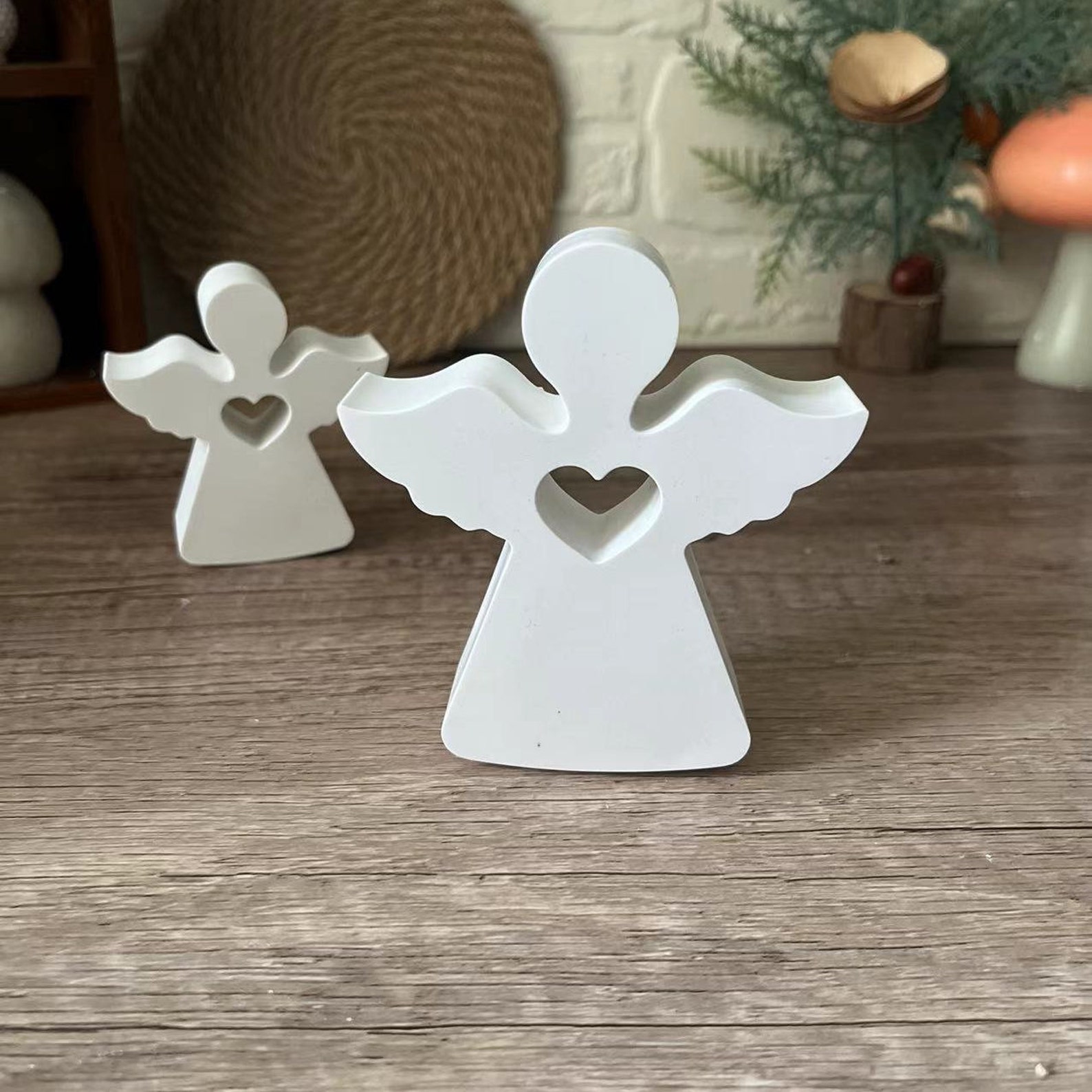 Heart Angel Silicone Mold: Candle, Gypsum, Concrete, Resin - Etsy