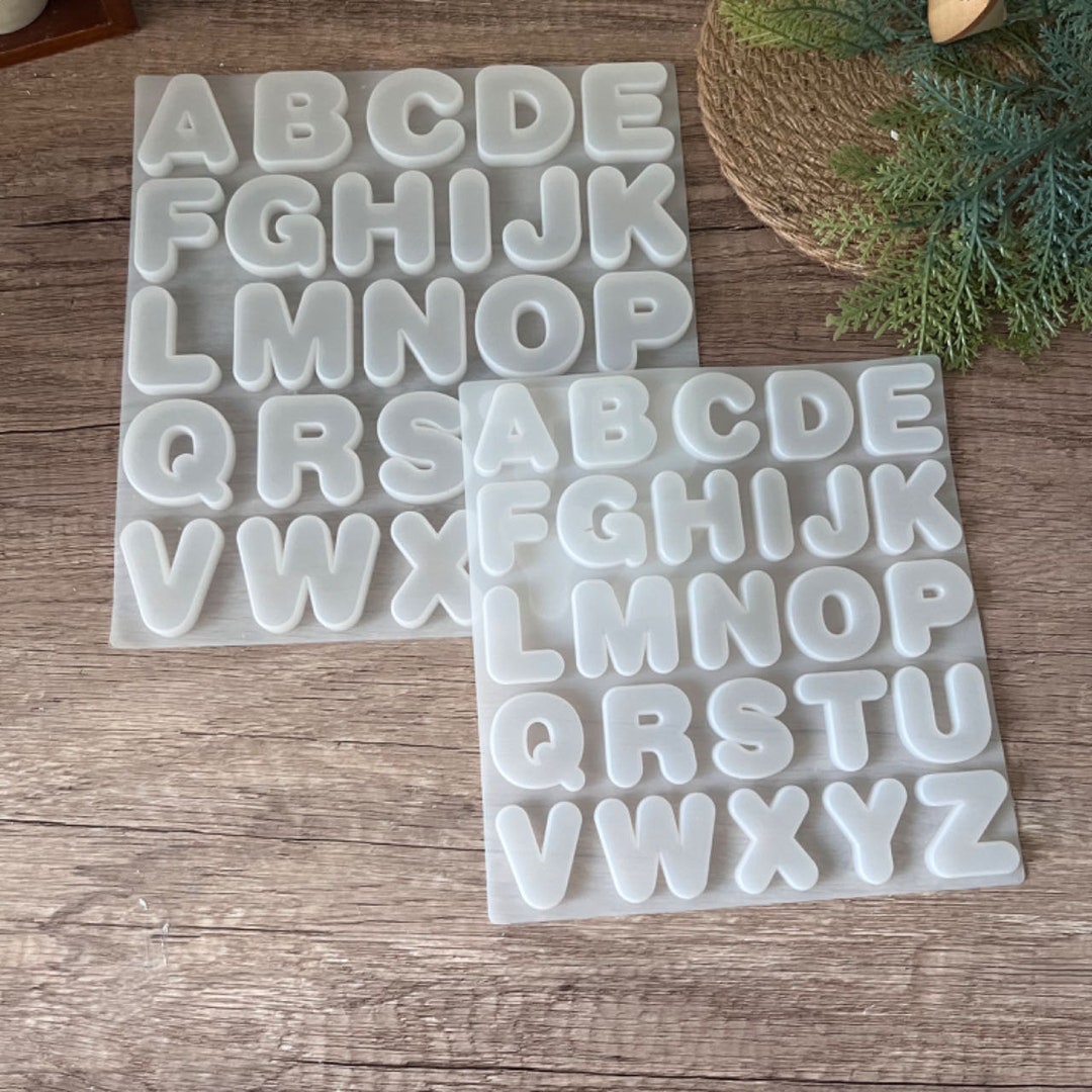 Alphabet Silicone Mold: Capital & Lowercase Letters, Candy, Chocolate ...