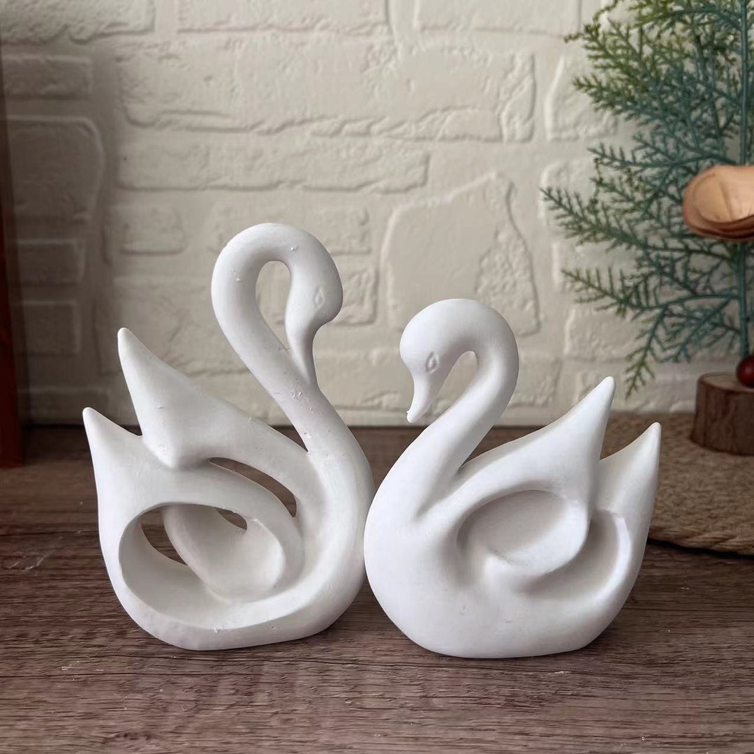 Sweet Swan Silicone Mold Candle Mold Couple Mold Aroma Mold Concrete ...