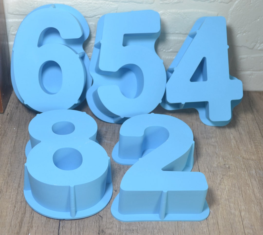 3D Large 18cm Number Mold Party Decoration Background Decoration ...