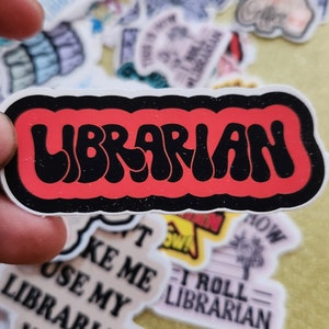 Librarian Stickers, Librarian Sticker Set, Bookworm Gifts, Book Lover ...