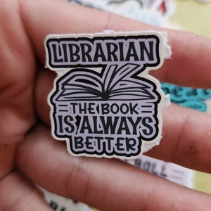 Librarian Stickers, Librarian Sticker Set, Bookworm Gifts, Book Lover ...