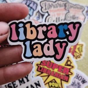 Librarian Stickers, Librarian Sticker Set, Bookworm Gifts, Book Lover ...