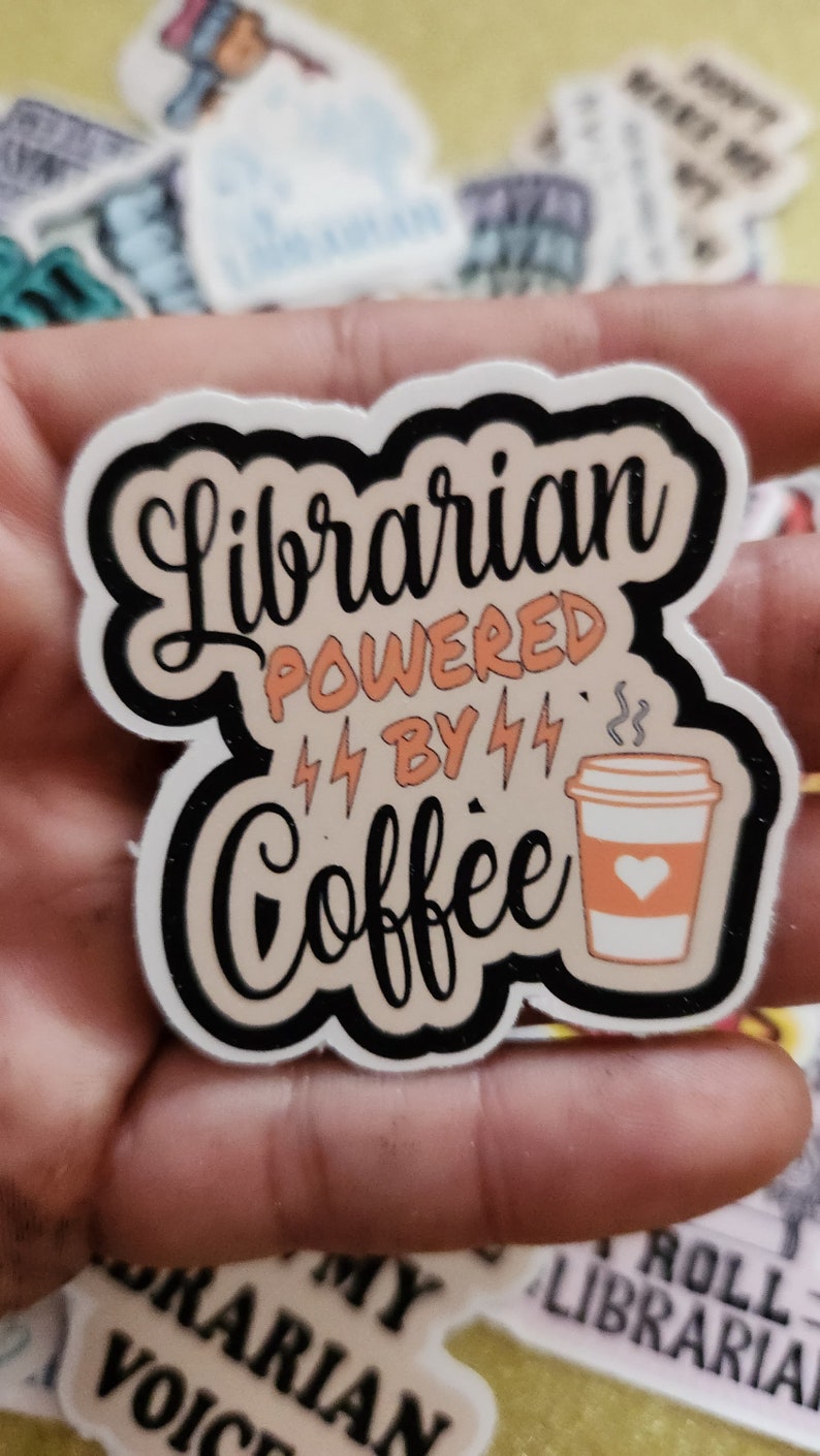 Librarian Stickers, Librarian Sticker Set, Bookworm Gifts, Book Lover ...