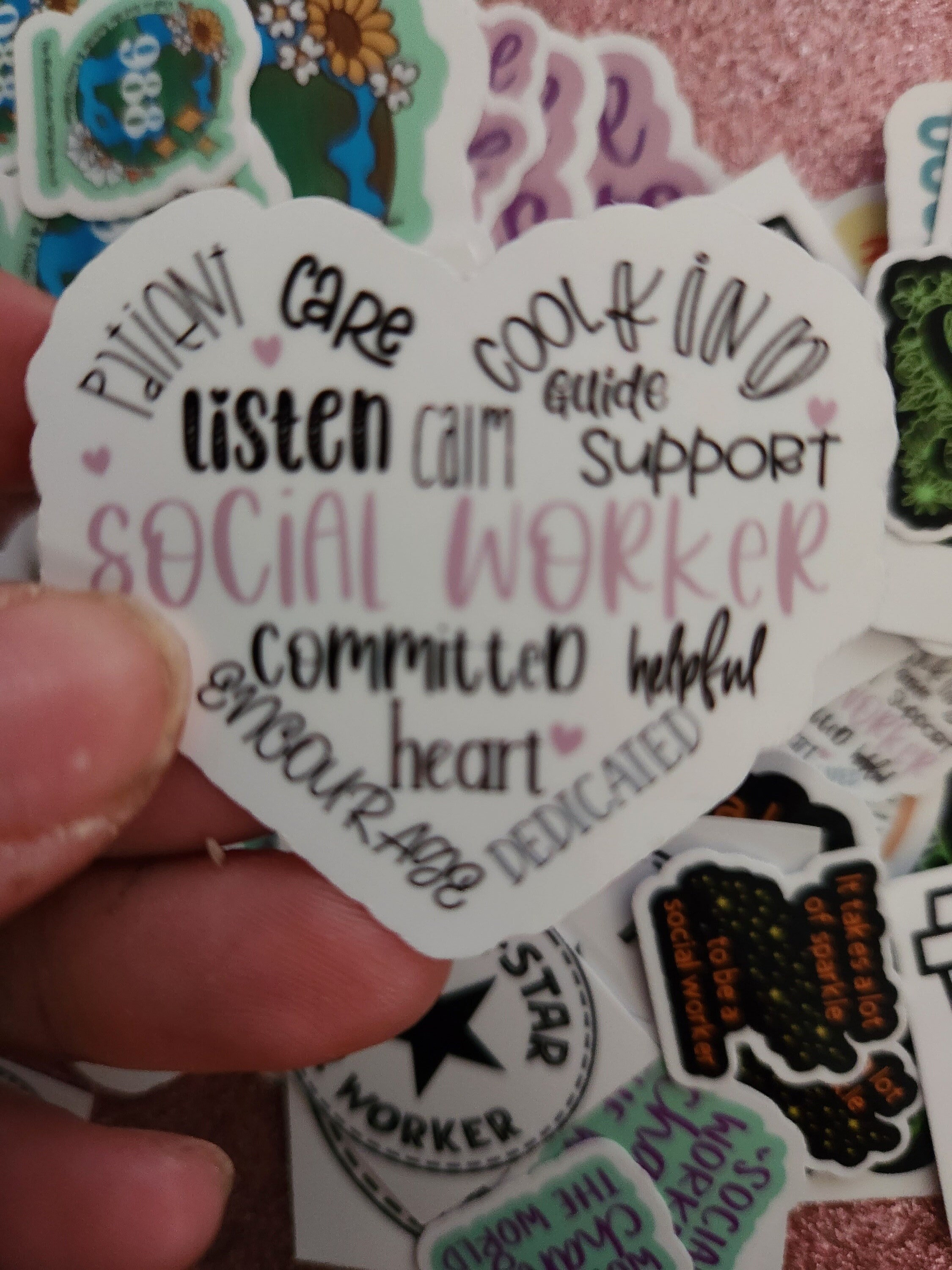 Social Worker Sticker Set, Helping Profession, Therapist, Gifts for Her ...
