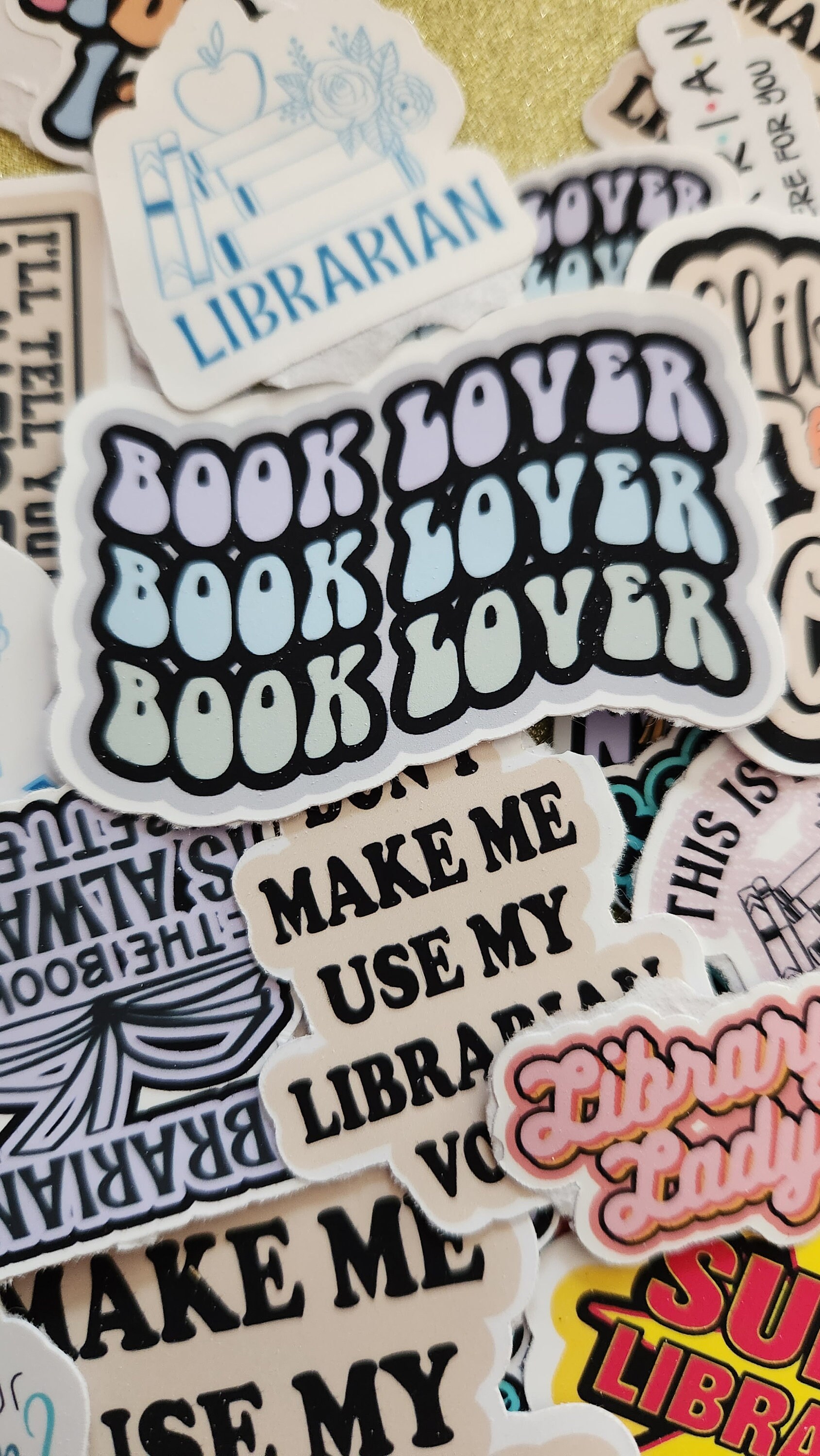 Librarian Stickers, Librarian Sticker Set, Bookworm Gifts, Book Lover ...