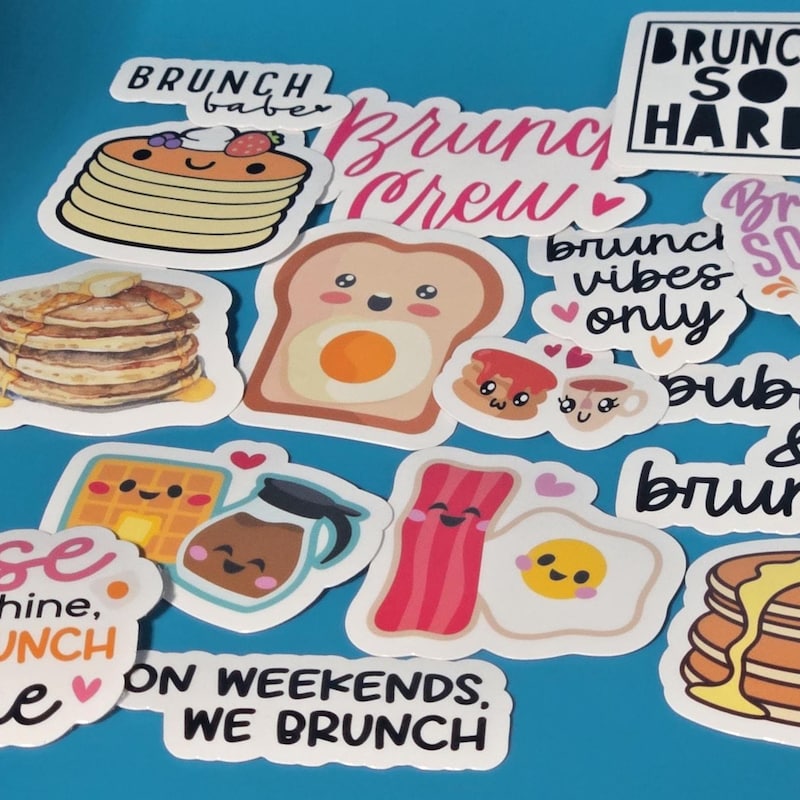 Brunch Vinyl Sticker - Etsy