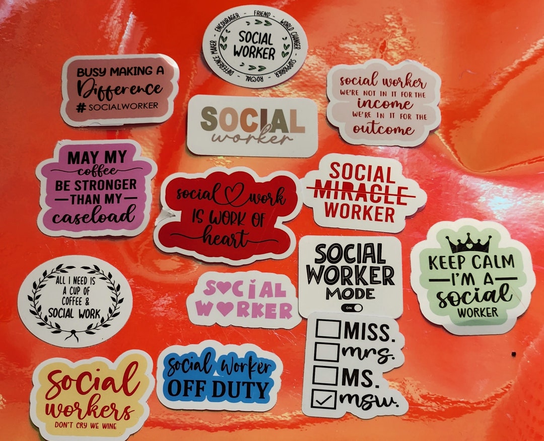 Social Worker, Social Worker Gift, Social Work Sticker, Social Work ...