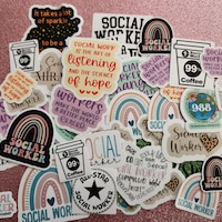 Social Work Core Values Vinyl Sticker: Social Worker LCSW MSW BSW Gift ...