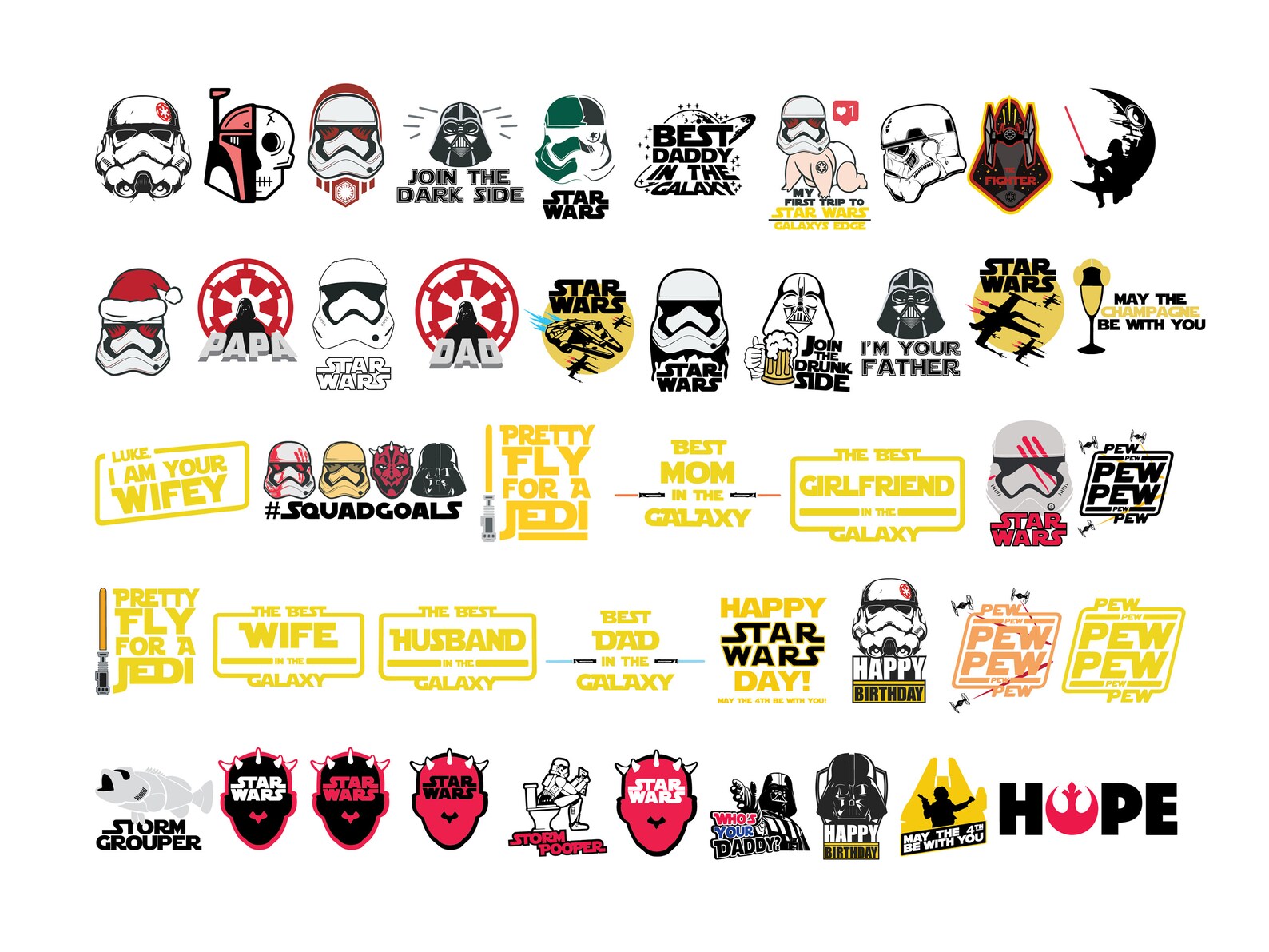 Star Wars Svg Bundle 300 Star Wars Files Star Wars Cut - Etsy